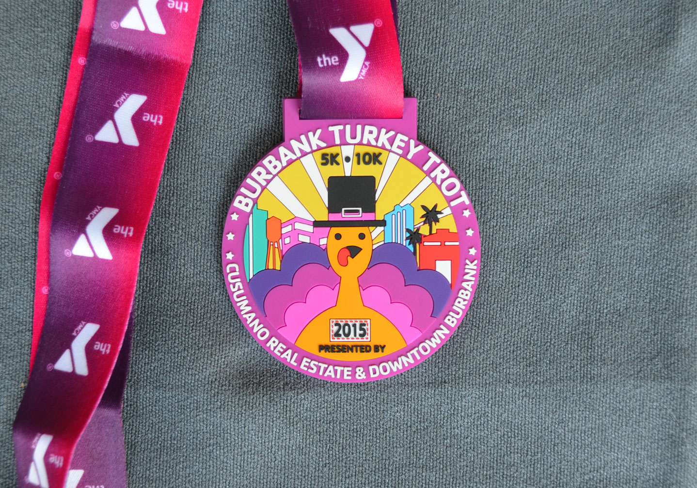 Turkey Trot Race Medal in Silicone Material - MSH Medals